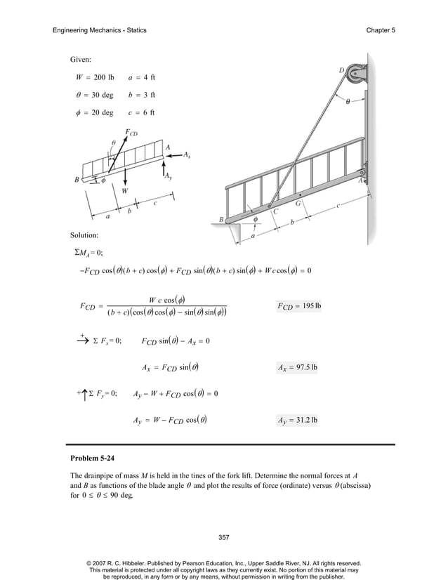 Hibbeler chapter5 | PDF | Physics | Science