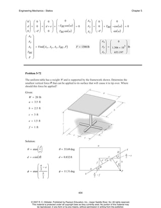Hibbeler chapter5 | PDF