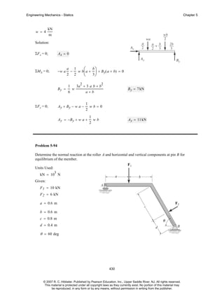 Hibbeler chapter5 | PDF