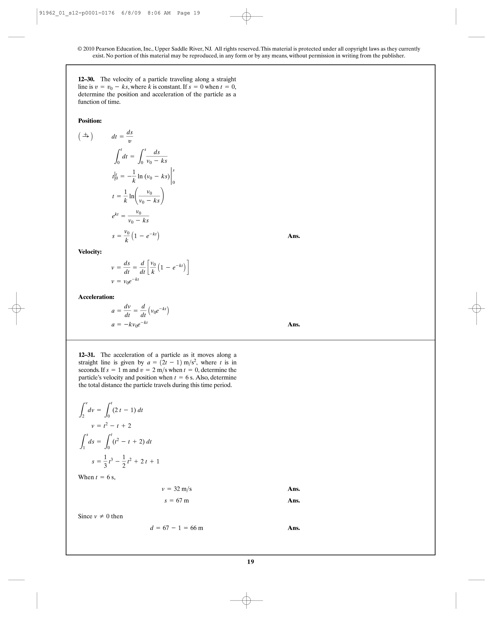 Hibbeler engineering mechanics_dynamics_12th_solucionario | PDF