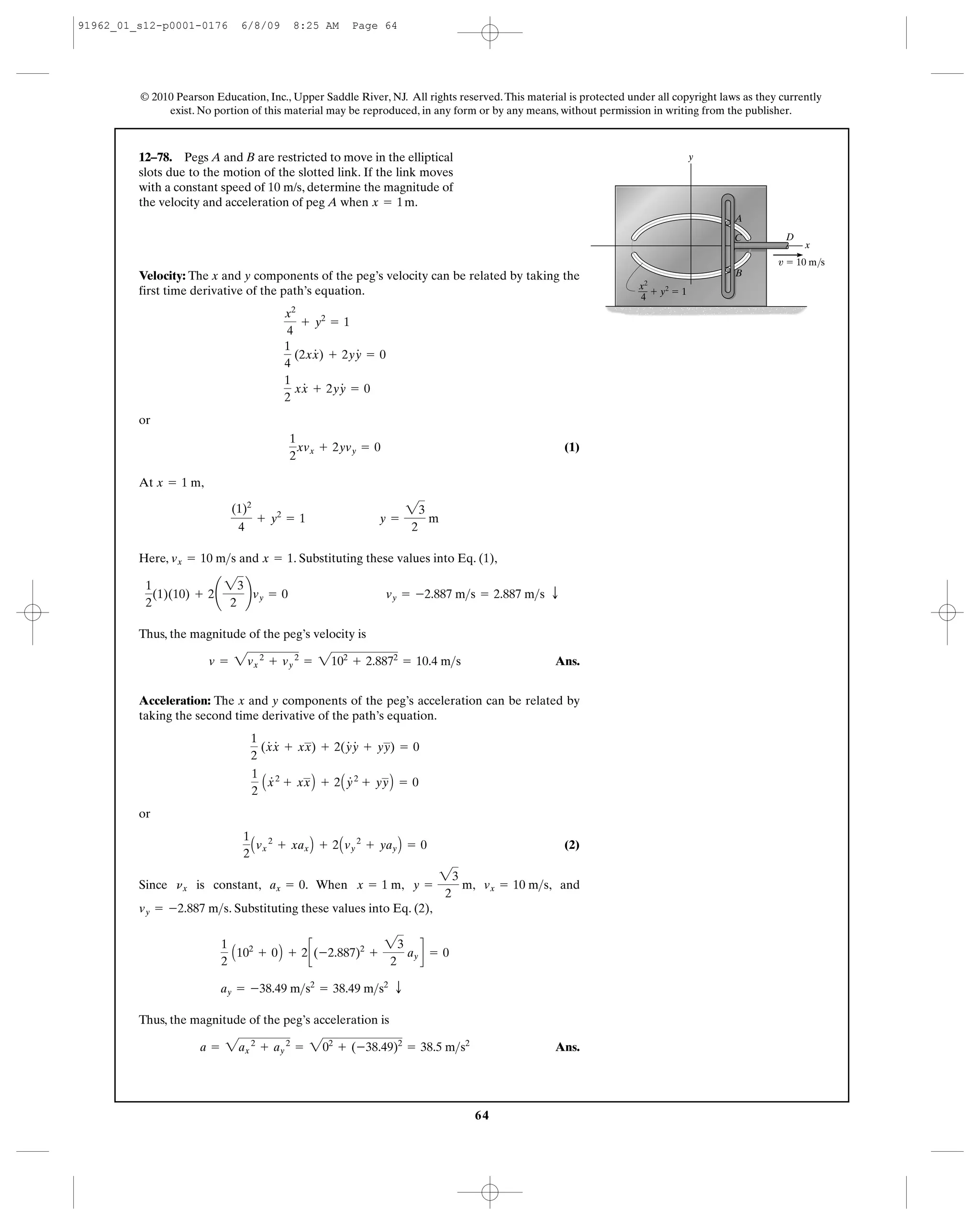 Hibbeler engineering mechanics_dynamics_12th_solucionario | PDF
