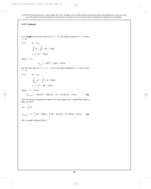 Hibbeler engineering mechanics_dynamics_12th_solucionario | PDF