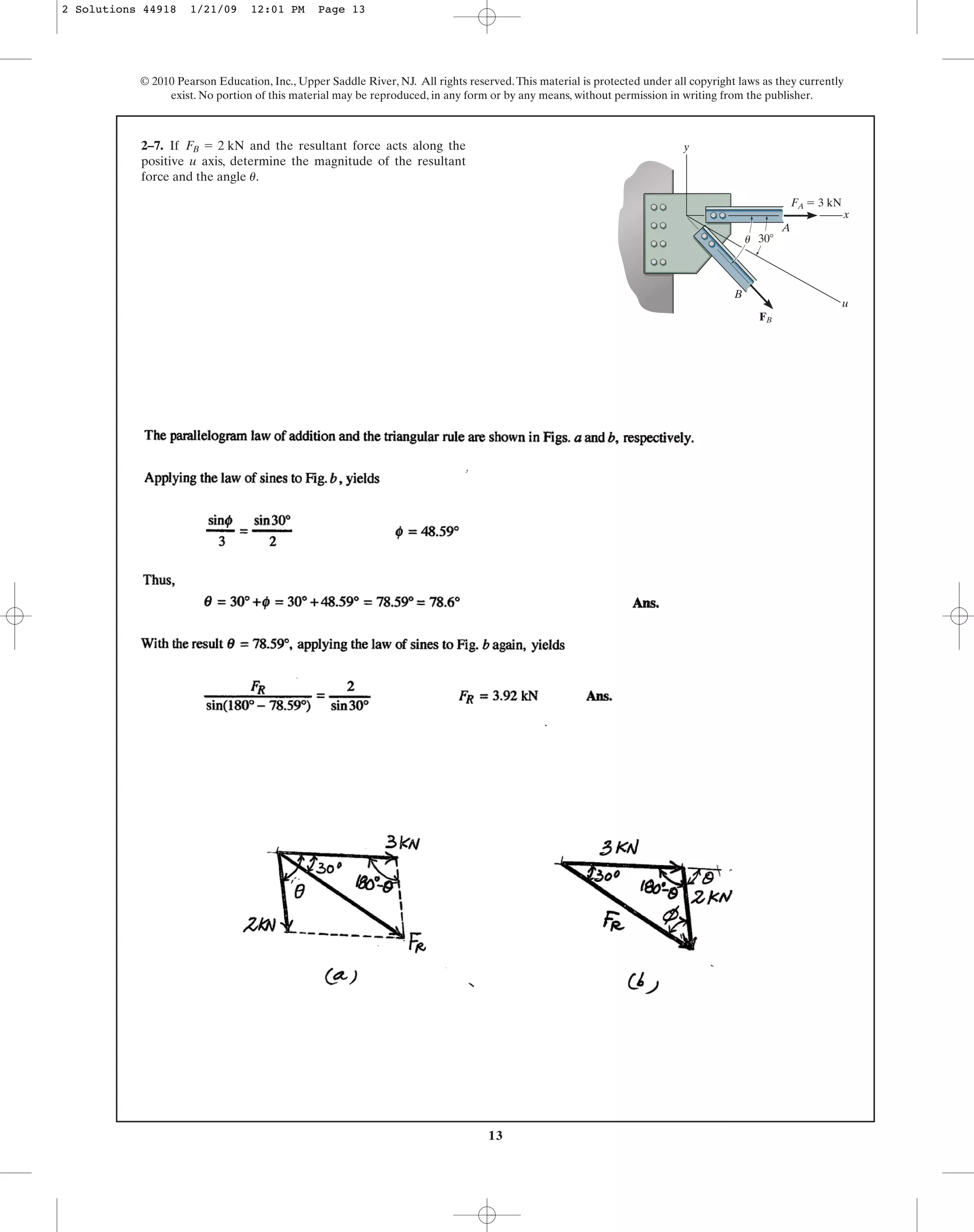 Hibbeler – Engineering Mechanics – Statics 12th Edition Solution Manual ...