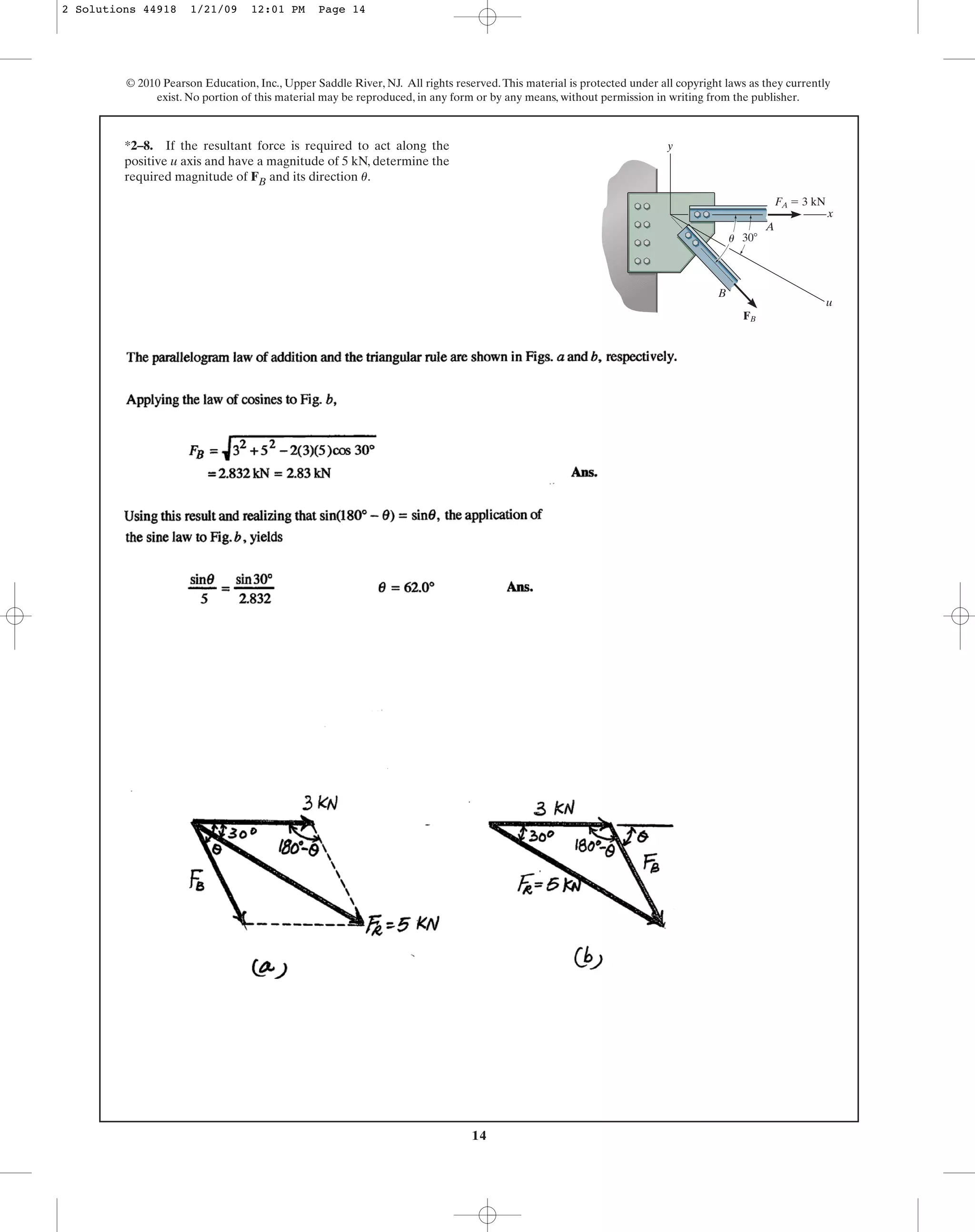 Hibbeler – Engineering Mechanics – Statics 12th Edition Solution Manual | PDF
