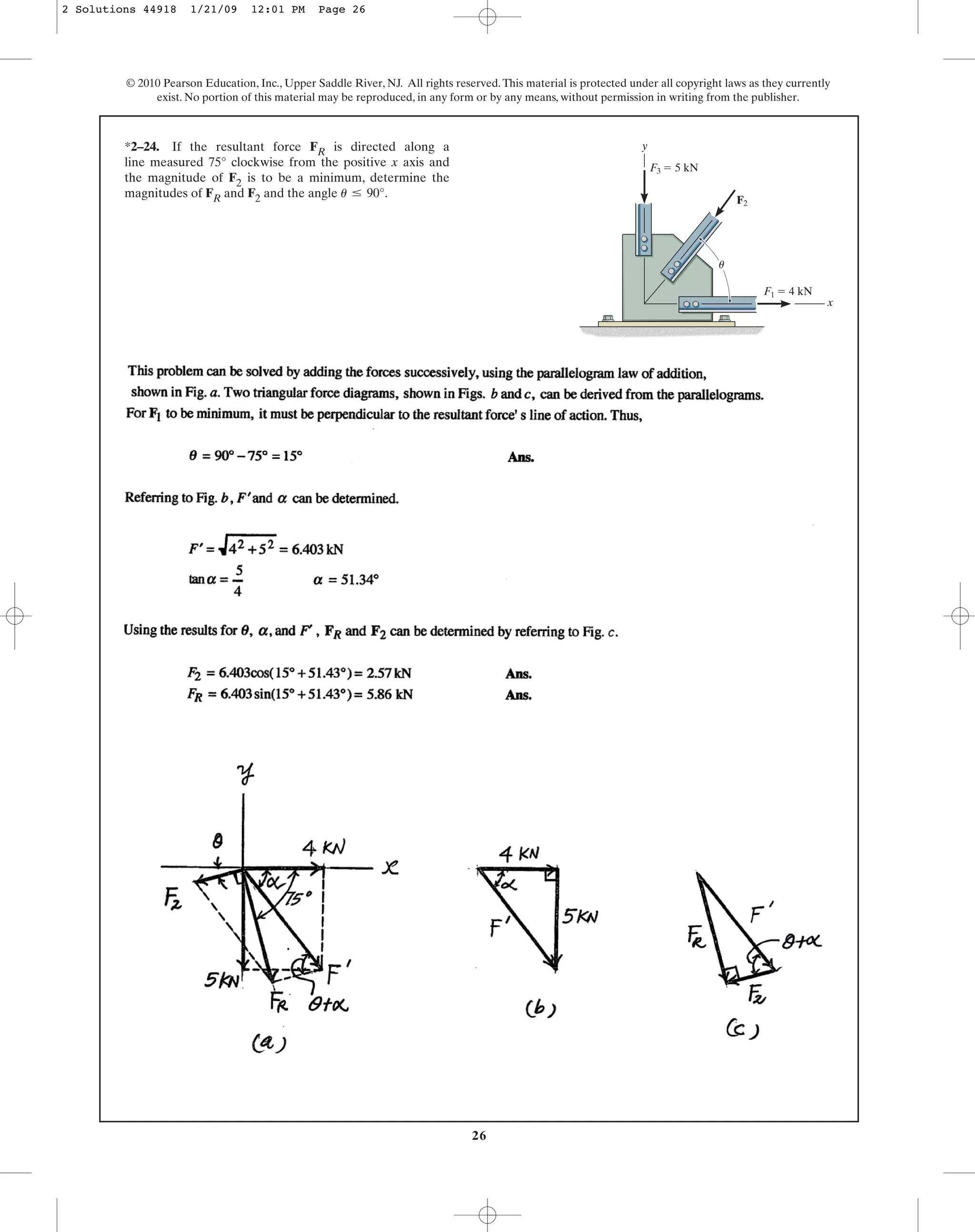 Hibbeler – Engineering Mechanics – Statics 12th Edition Solution Manual | PDF
