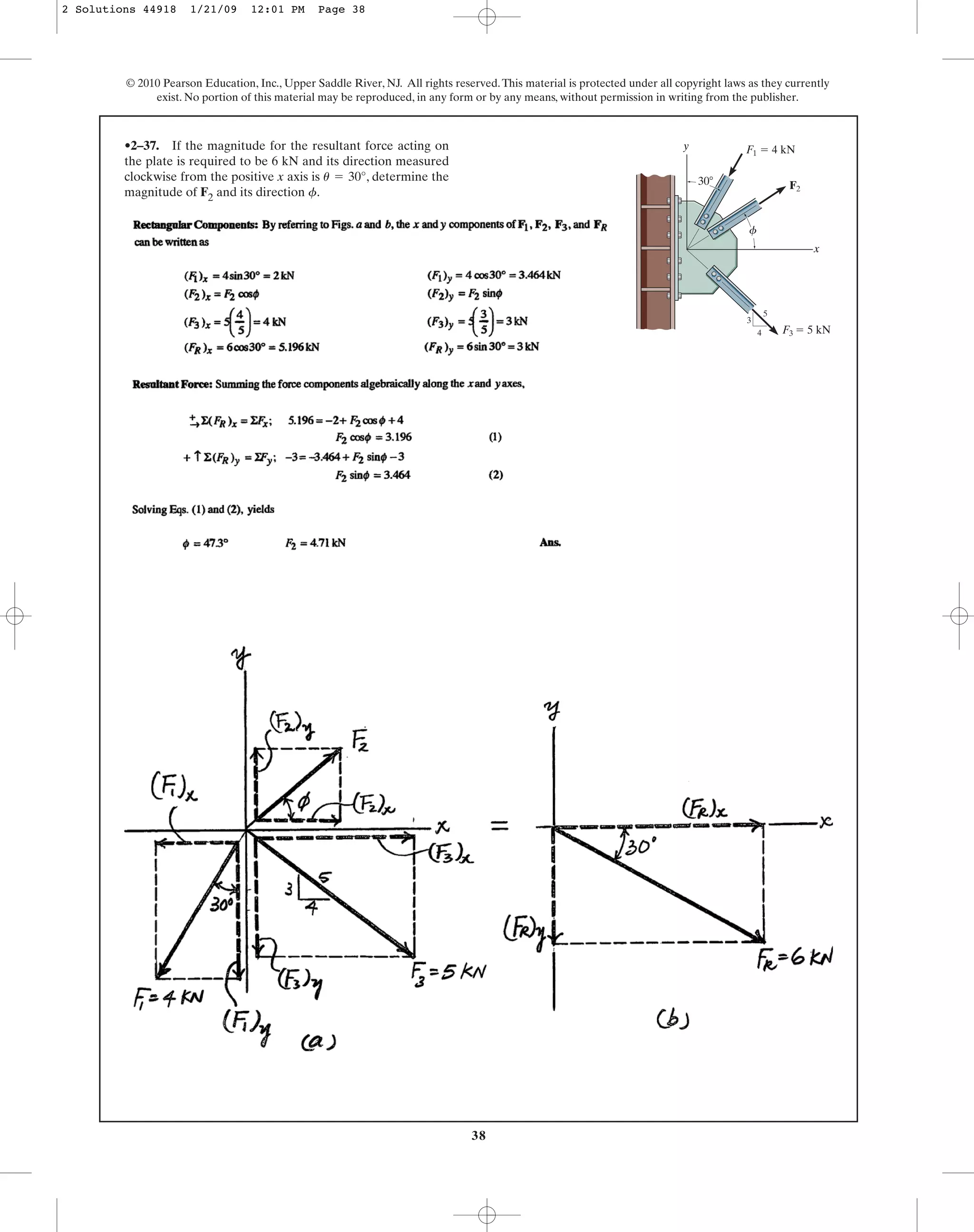 Hibbeler – Engineering Mechanics – Statics 12th Edition Solution Manual ...