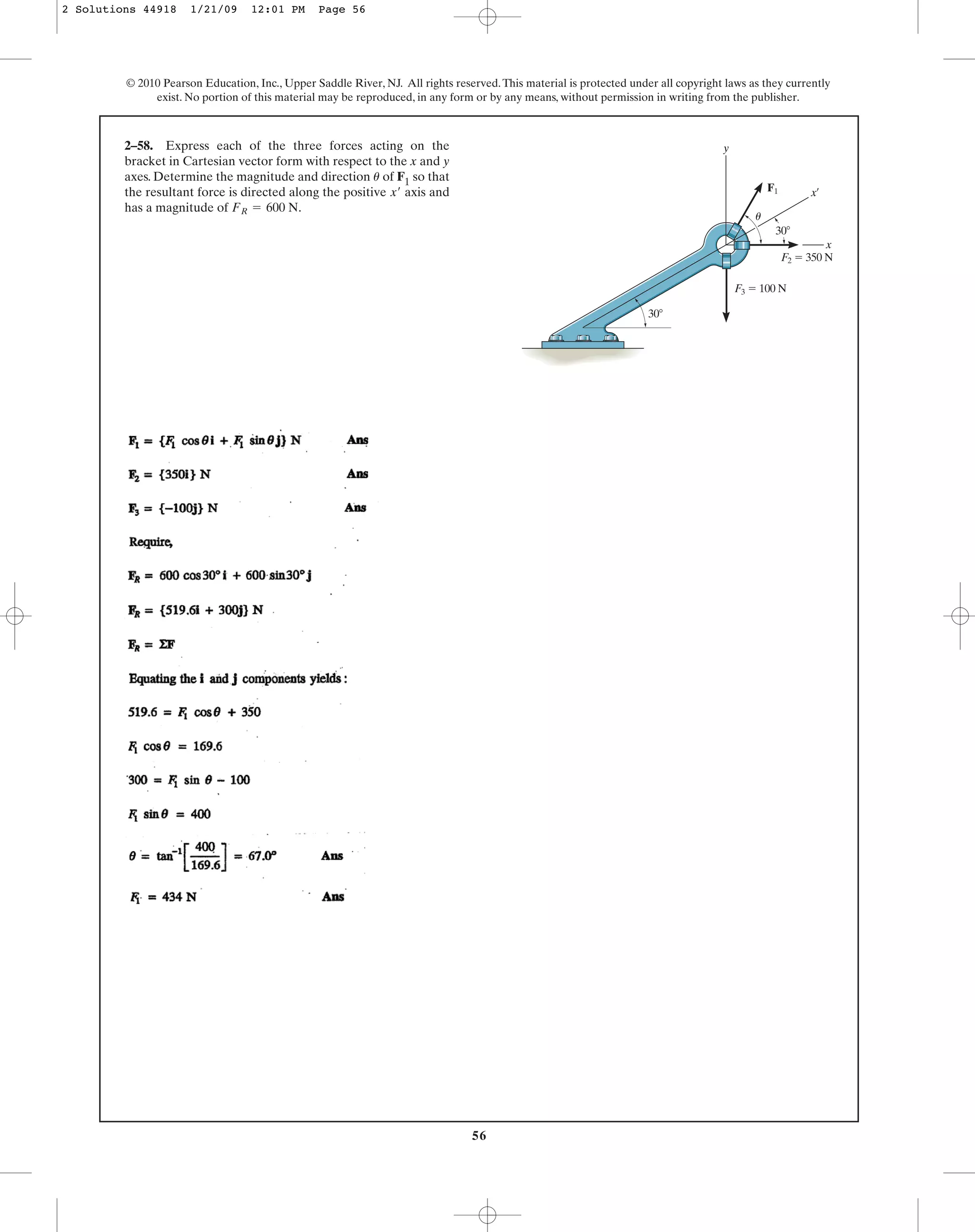 Hibbeler – Engineering Mechanics – Statics 12th Edition Solution Manual ...