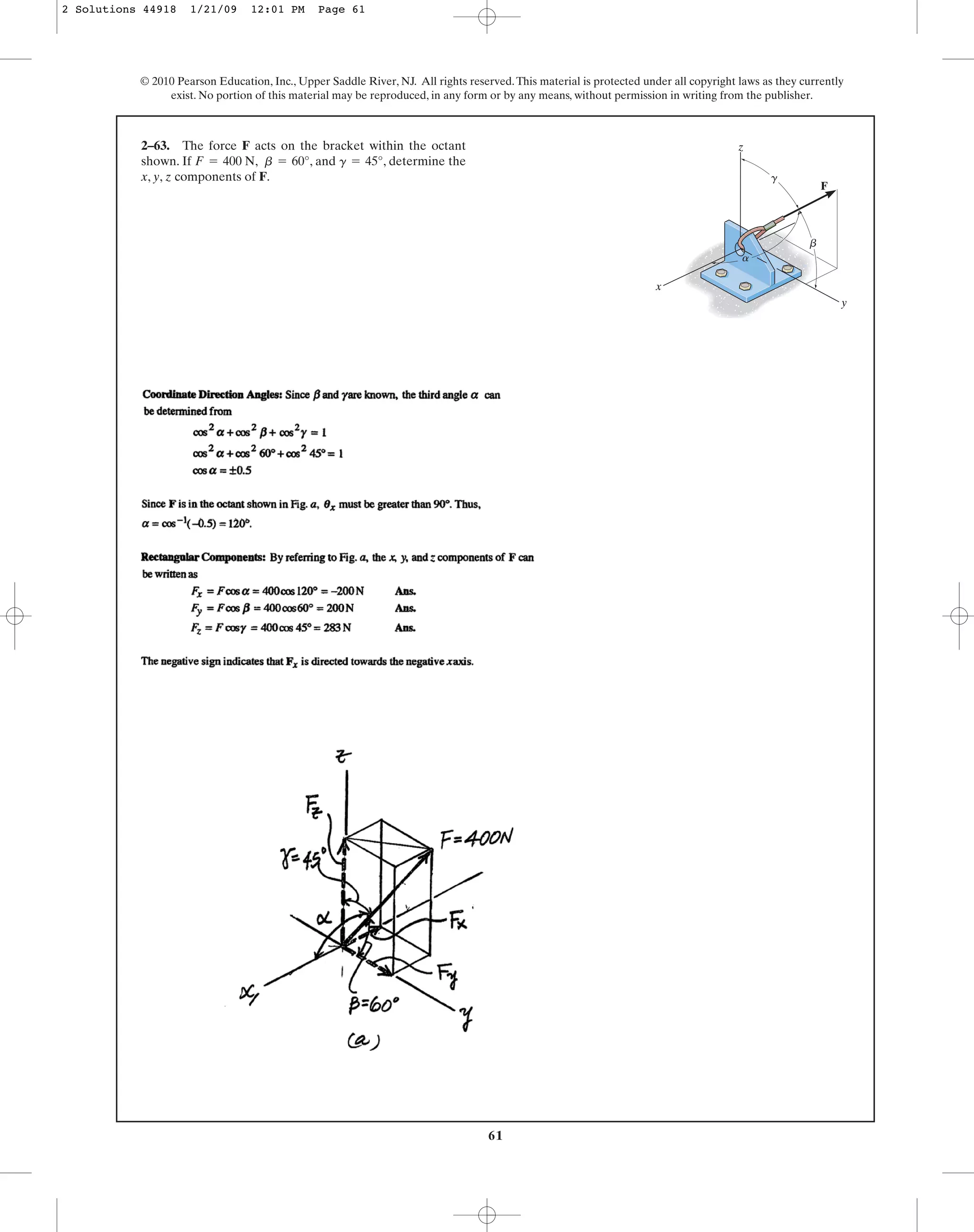 Hibbeler – Engineering Mechanics – Statics 12th Edition Solution Manual ...