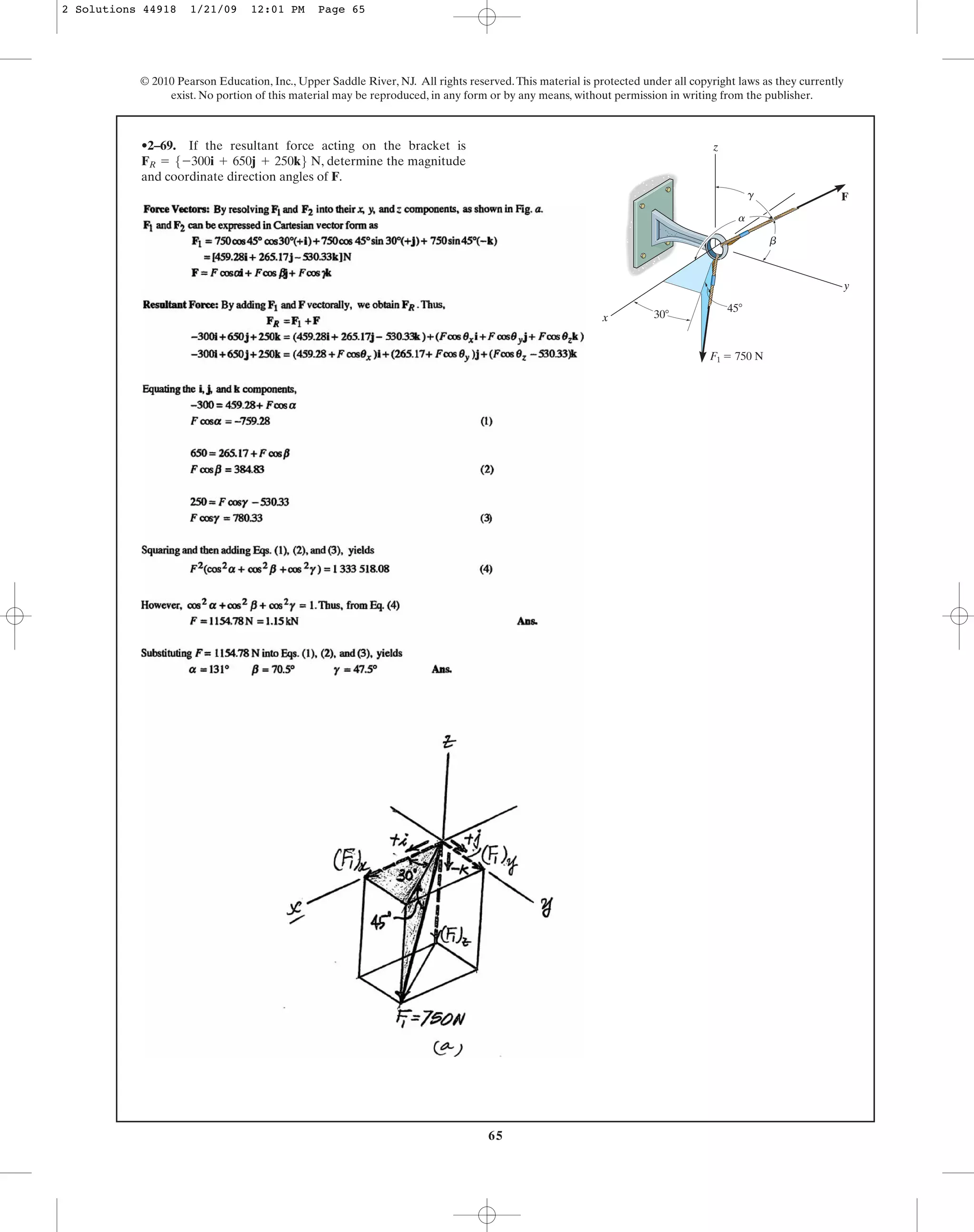 Hibbeler – Engineering Mechanics – Statics 12th Edition Solution Manual ...