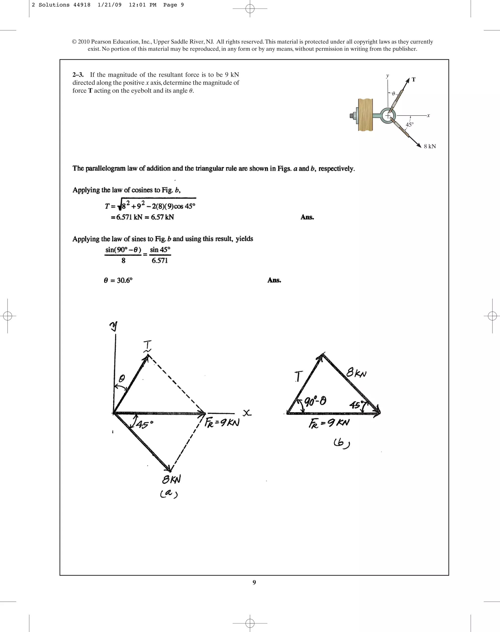 Hibbeler – Engineering Mechanics – Statics 12th Edition Solution Manual | PDF