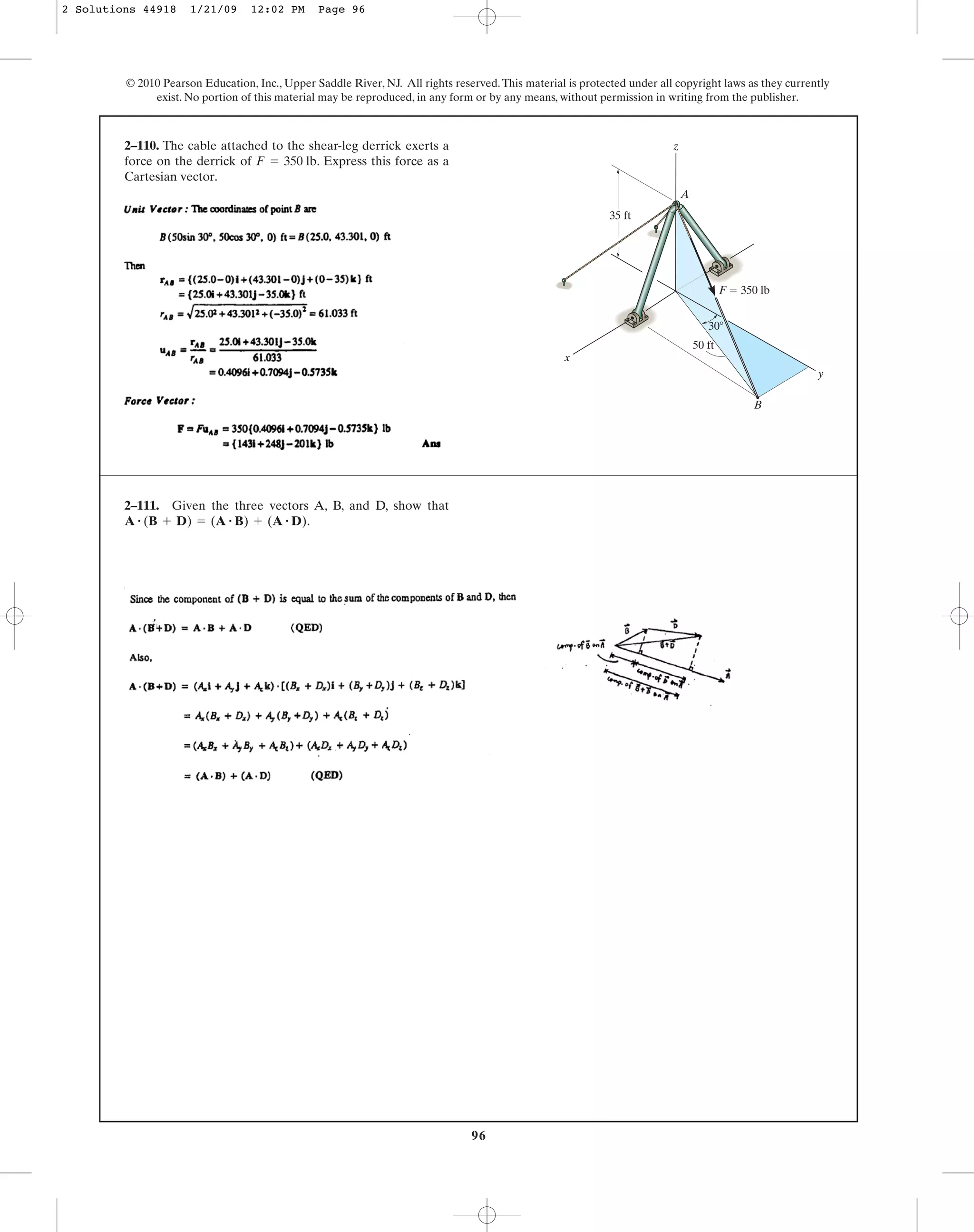 Hibbeler – Engineering Mechanics – Statics 12th Edition Solution Manual ...