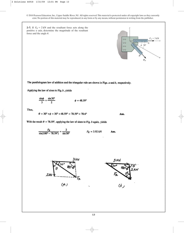 Hibbeler Engineering Mechanics Statics 12th Edition Solution Manual