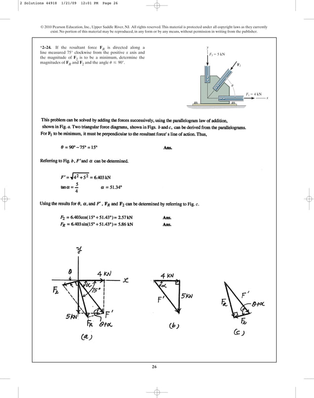 Hibbeler – Engineering Mechanics – Statics 12th Edition Solution Manual ...