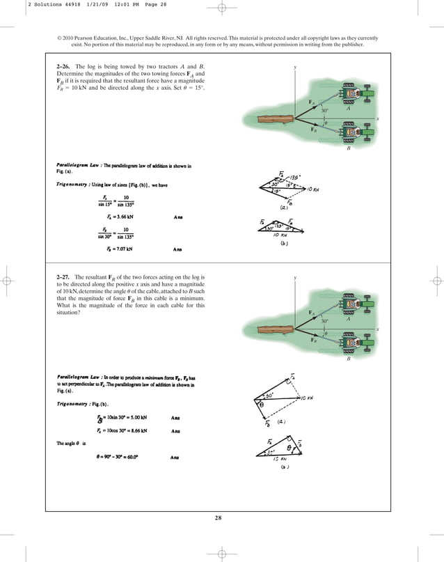 Hibbeler – Engineering Mechanics – Statics 12th Edition Solution Manual | PDF