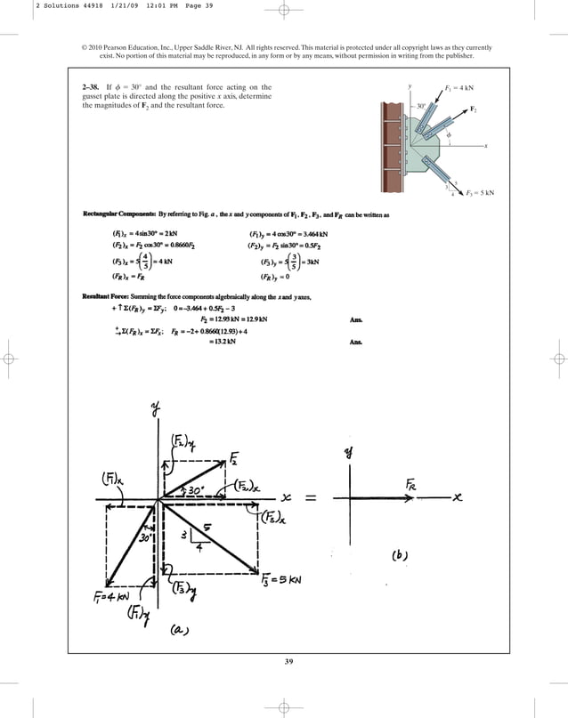 Hibbeler – Engineering Mechanics – Statics 12th Edition Solution Manual ...