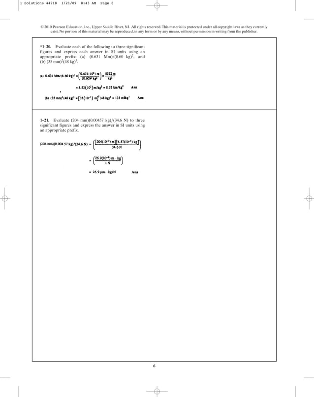 Hibbeler – Engineering Mechanics – Statics 12th Edition Solution Manual ...