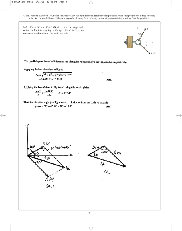 Hibbeler – Engineering Mechanics – Statics 12th Edition Solution Manual | PDF