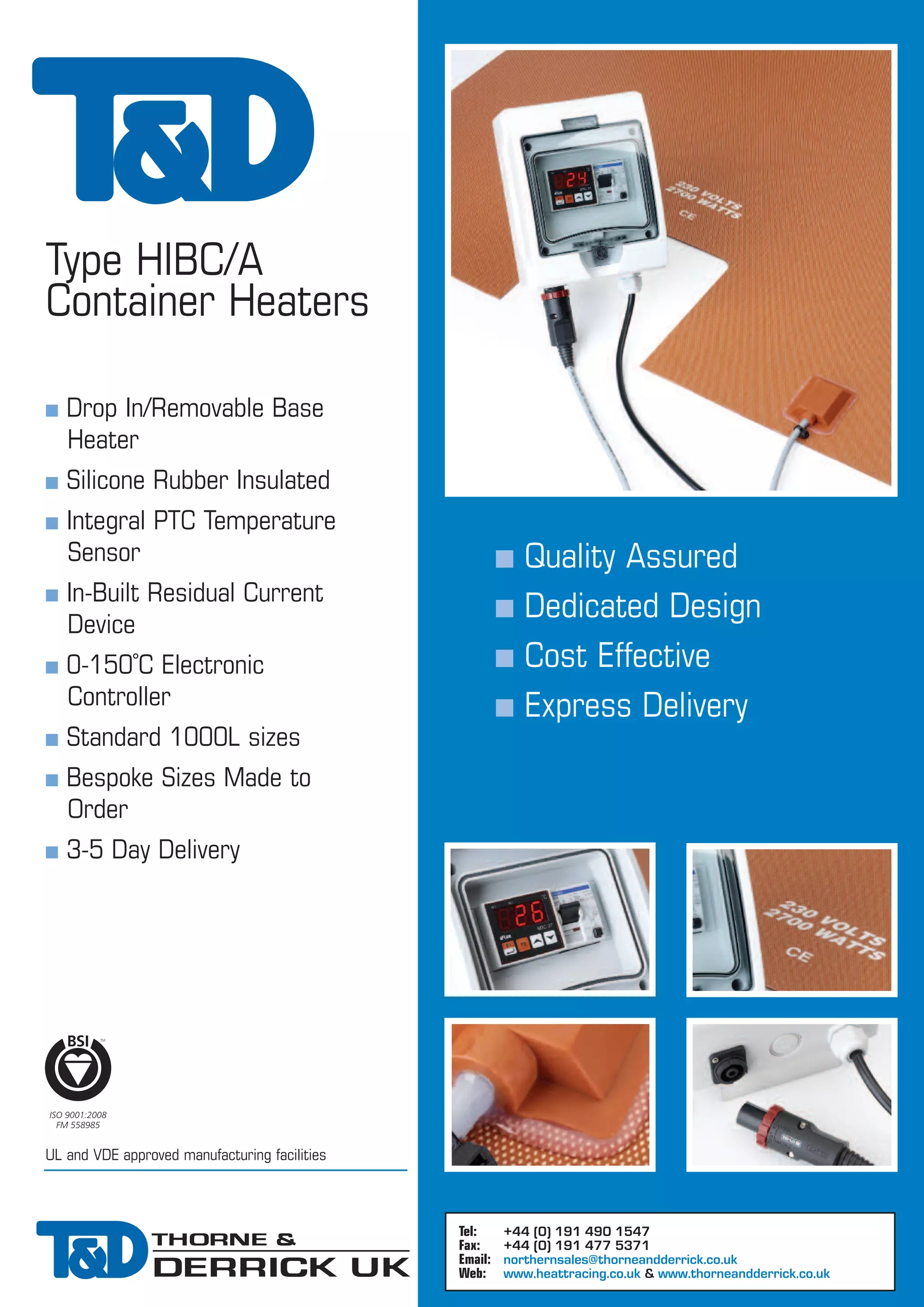 HIBC A Silicone IBC Heating Mat, Ibc Heater Mat - Brochure | PDF