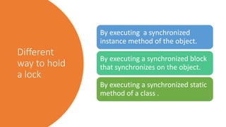 Multithreading in java | PPT