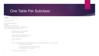 Hibernate inheritance and relational mappings with examples | PPT