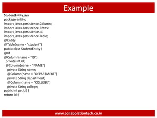 Introduction to Hibernate Framework | PPTX