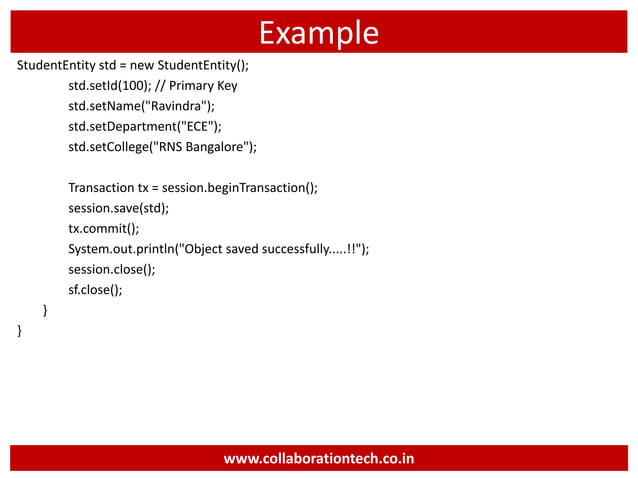 Introduction To Hibernate Framework Ppt