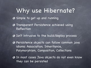 Hibernate presentation | PPT