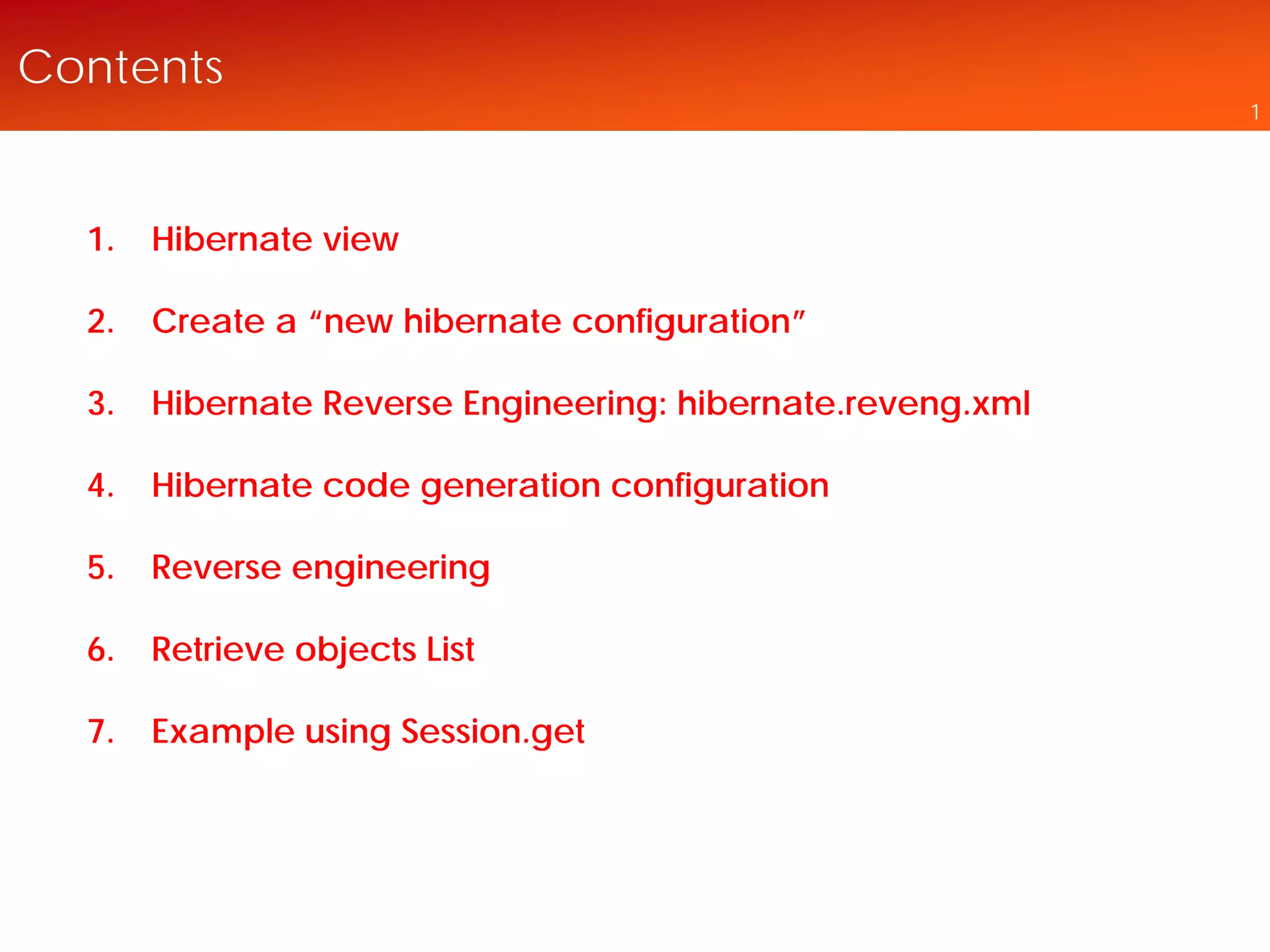 Hibernate reverse engineering | PDF