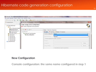 Hibernate reverse engineering | PPT