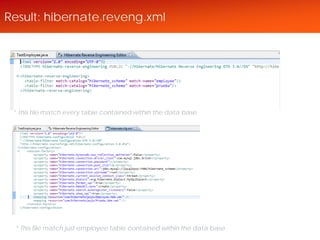 Hibernate reverse engineering | PPT