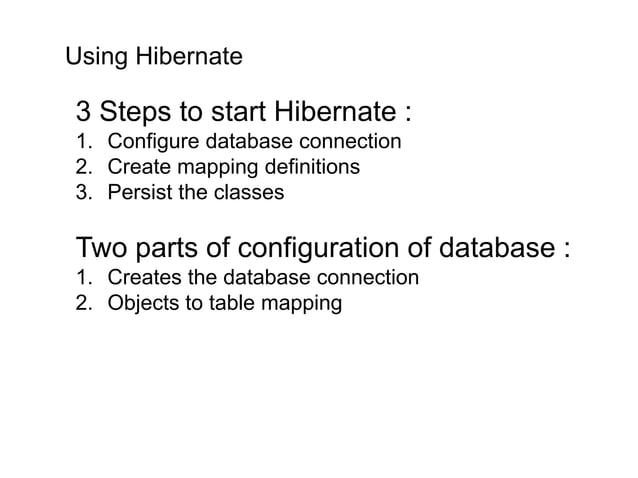 Hibernate Overview | PPT