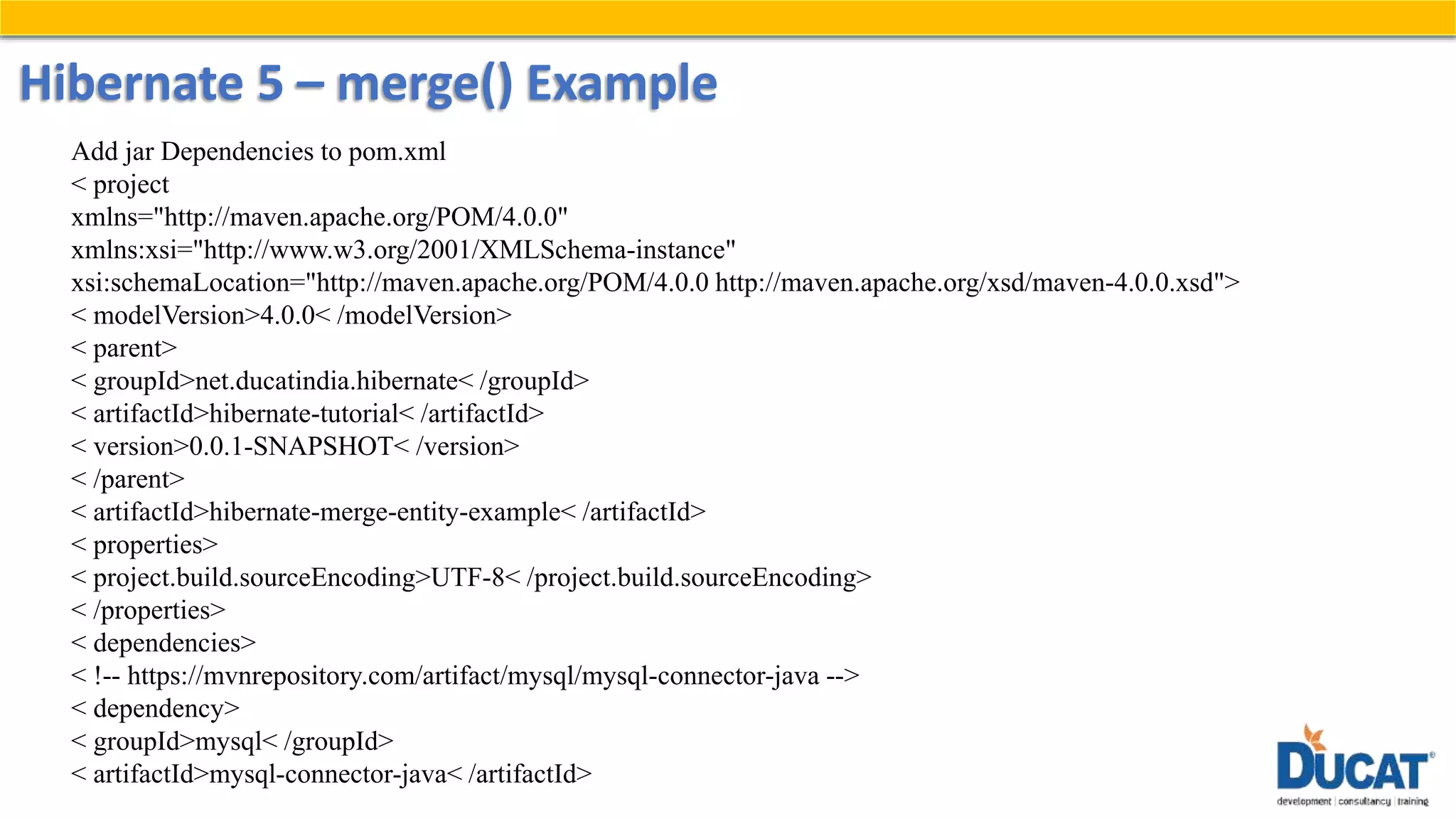 Hibernate 5 Merge Example Ppt 2101