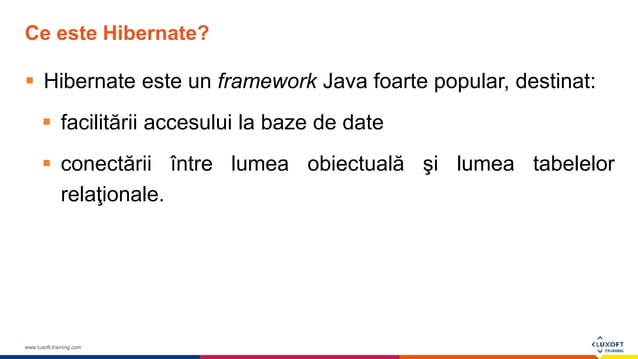 Hibernate abordare simpla prin exemple | PPT