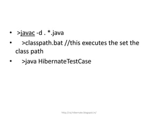 Hibernate example1 | PPTX | Databases | Computer Software and Applications