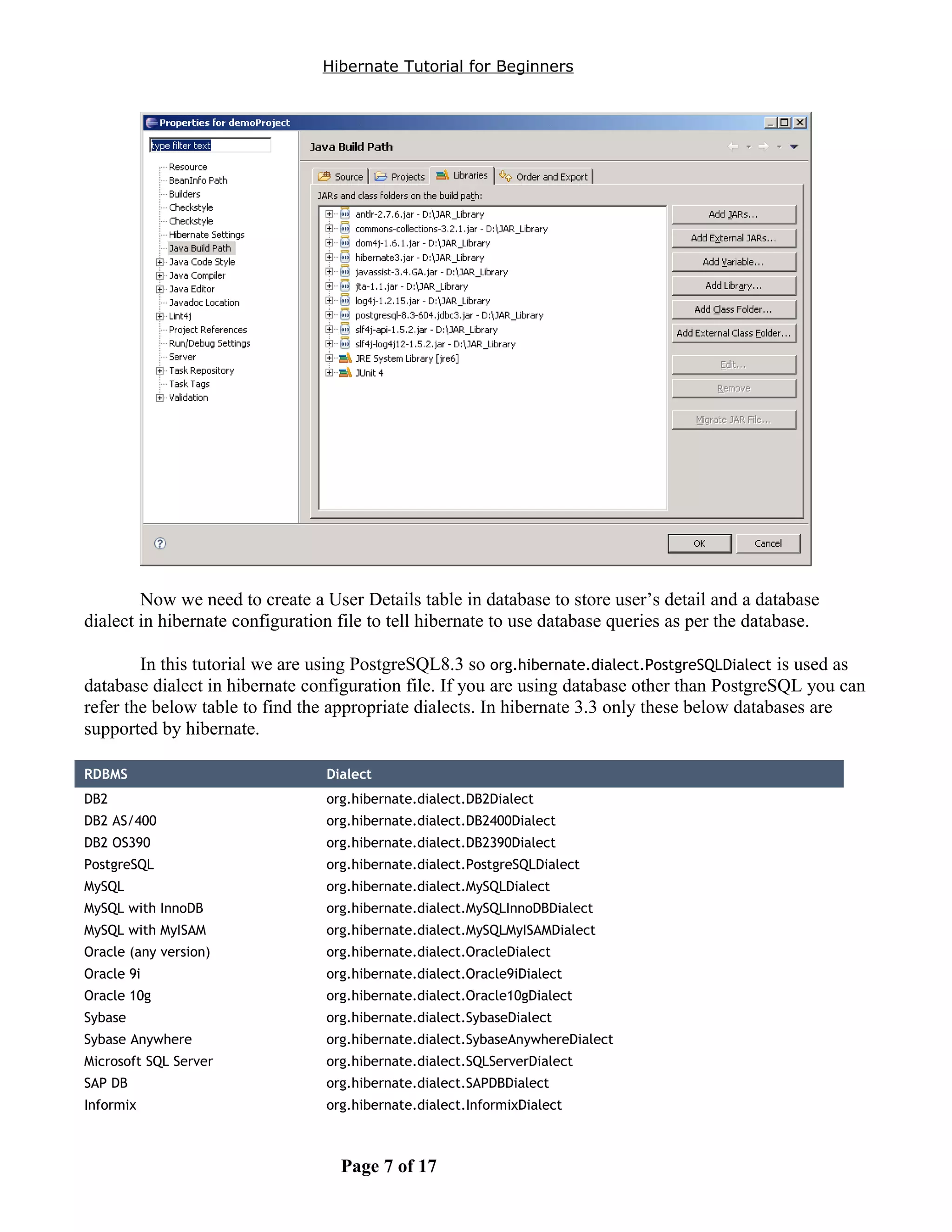 Hibernate tutorial for beginners | DOC