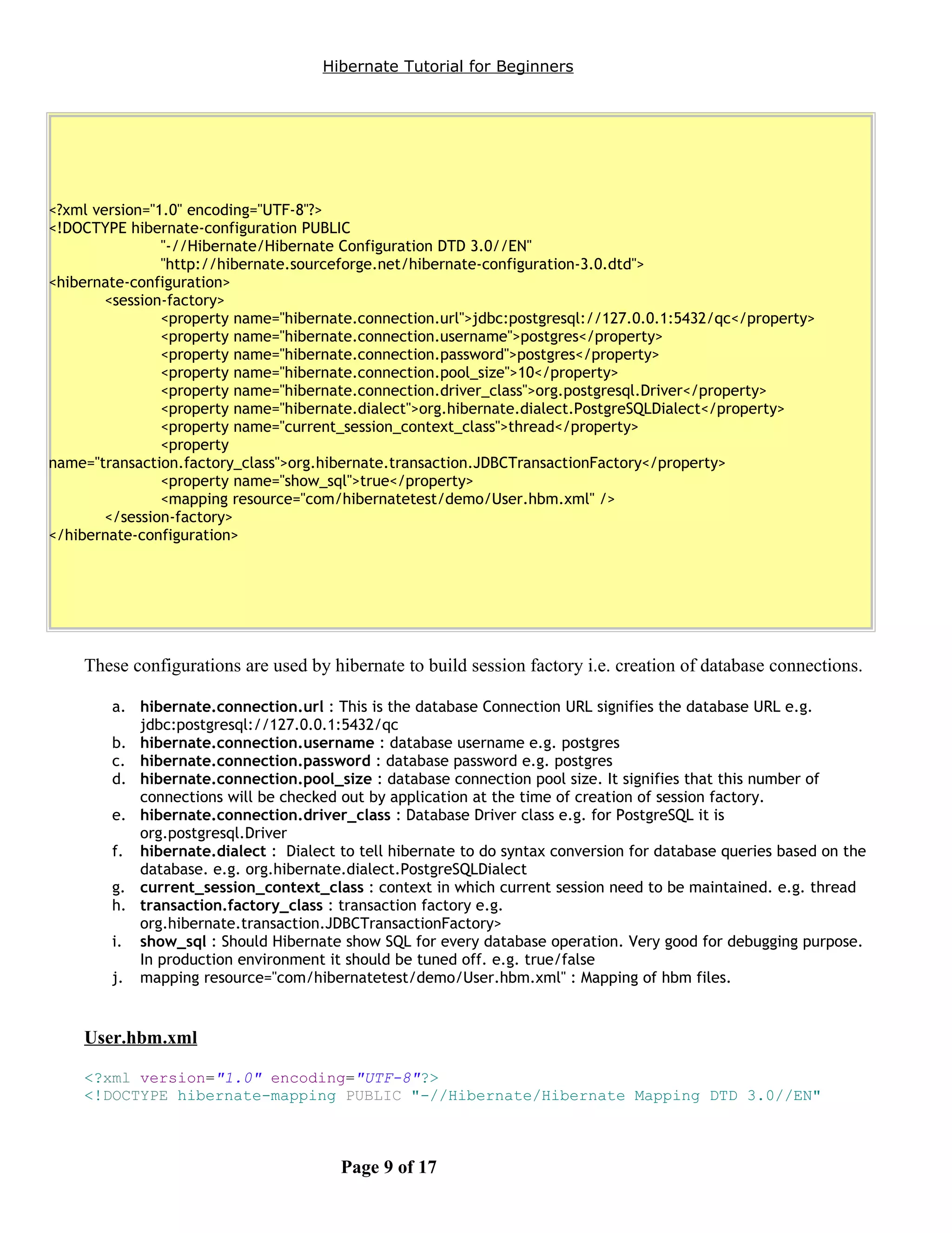 Hibernate Tutorial For Beginners Doc Databases Computer Software And Applications