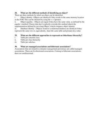 Hibernate interview questions | PDF