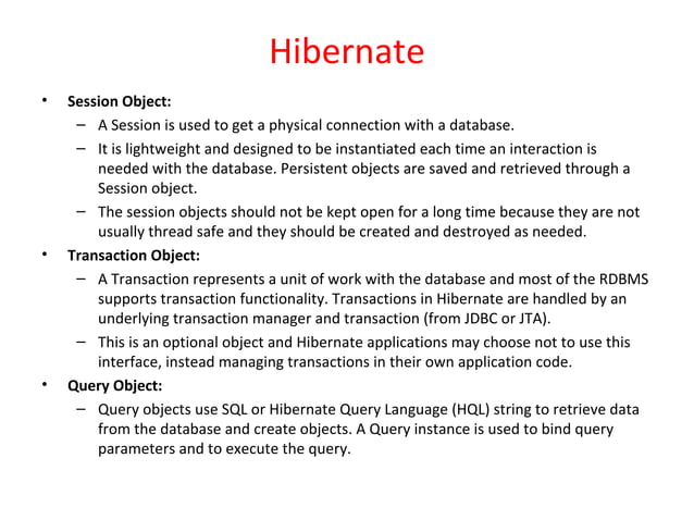 Hibernate Introduction Ppt
