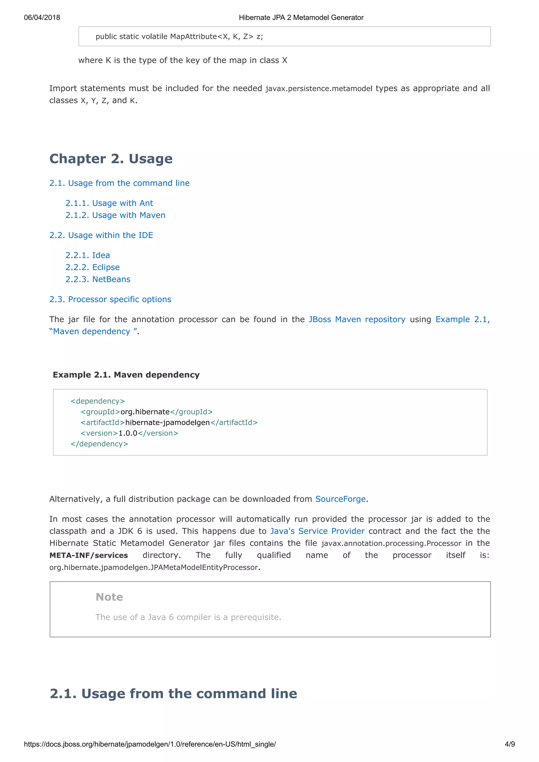 Hibernate jpa 2 metamodel generator | PDF