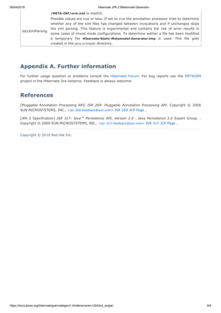 Hibernate jpa 2 metamodel generator | PDF