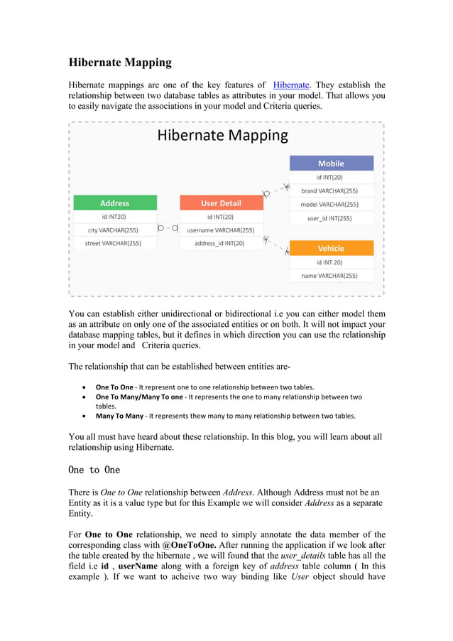 Hibernate Mapping | PDF Hibernate Mapping | PDF