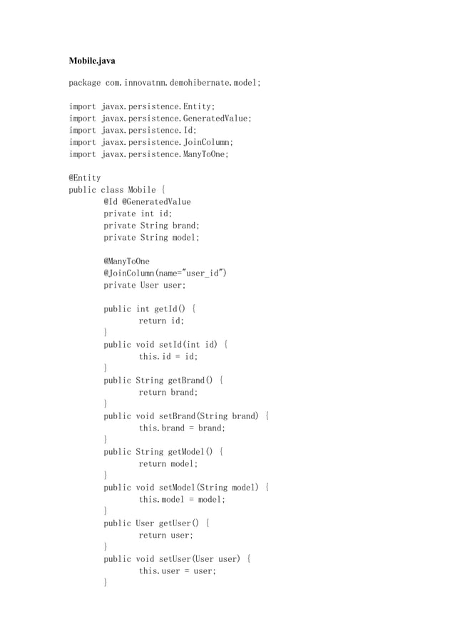 Hibernate Mapping | PDF | Databases | Computer Software and Applications