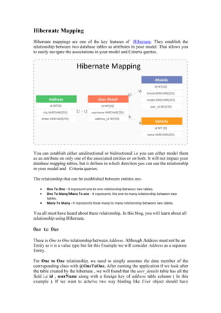 Hibernate Mapping | PDF