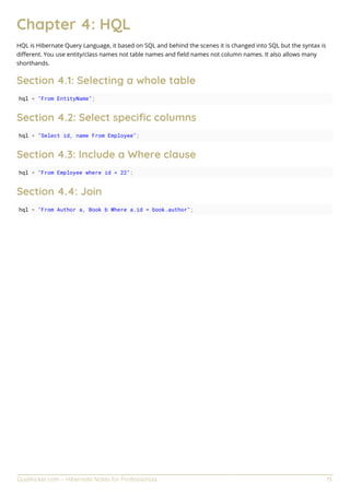 Hibernate notesforprofessionals | PDF