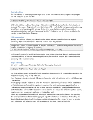 Hibernate performance tuning | PDF