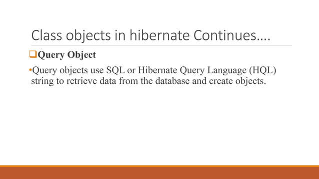 Hibernate Ppt Pptx Databases Computer Software And Applications