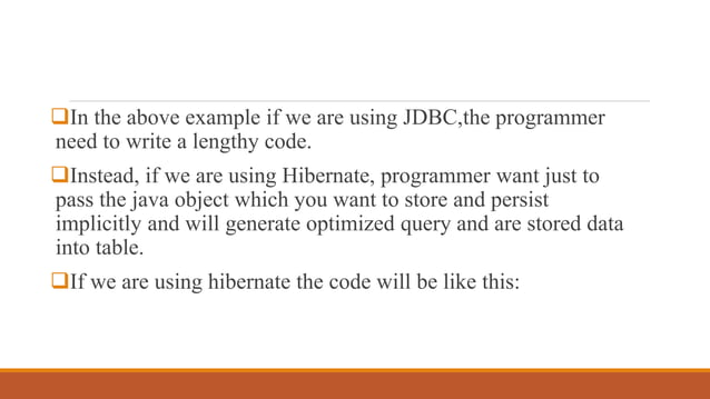 Hibernate Ppt Pptx Databases Computer Software And Applications