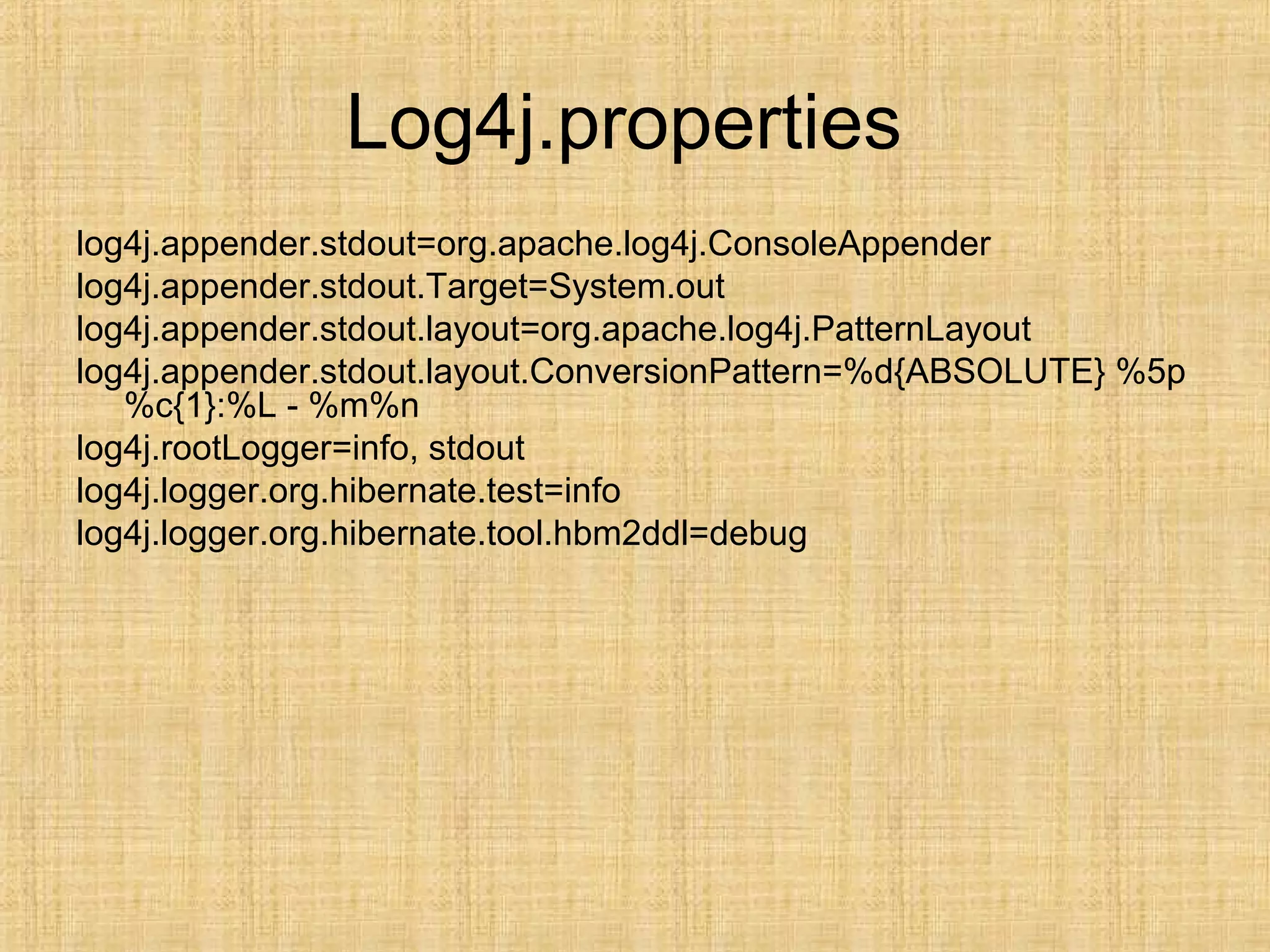 Hibernate presentation | PPT