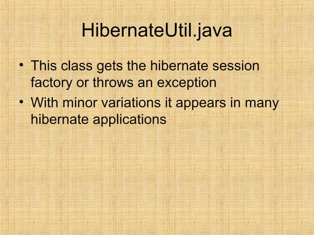 Hibernate presentation | PPT