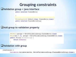 Flexible validation with Hibernate Validator 5.x. | PPTX